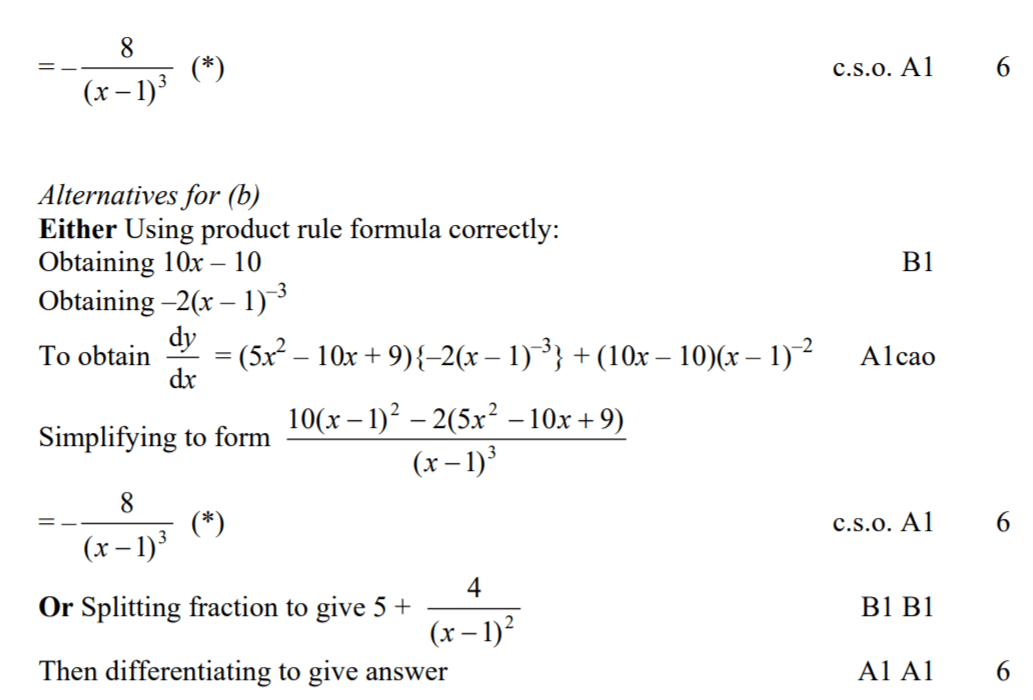 Differentiation Product & Quotient Rule - Kappa Maths | Resources for A ...