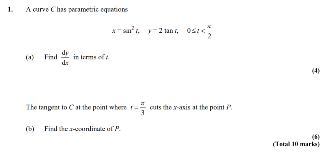 Parametric equations - Kappa Maths | Resources for A Levels & GCSE Maths