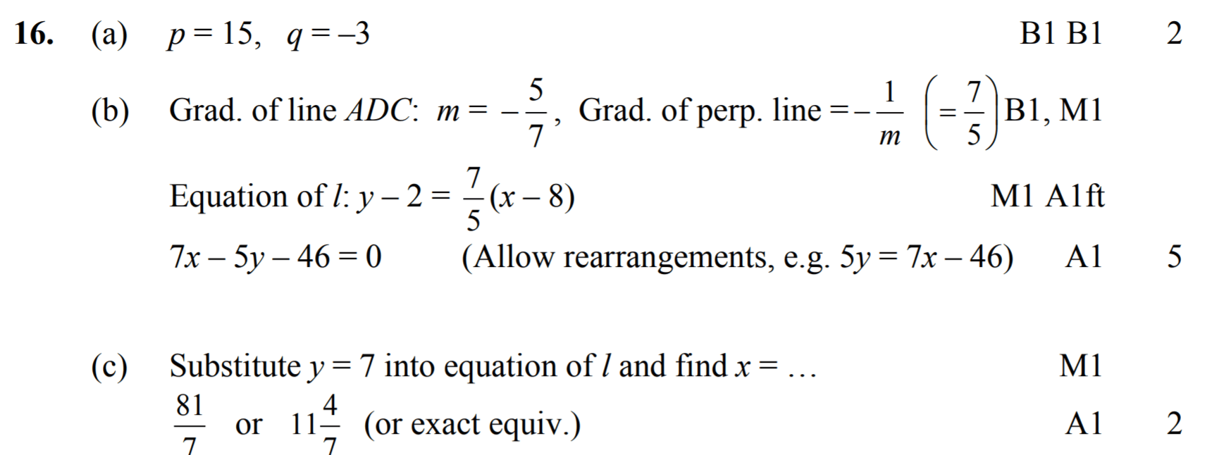 Straight line exam practice - Kappa Maths | Resources for A Levels ...
