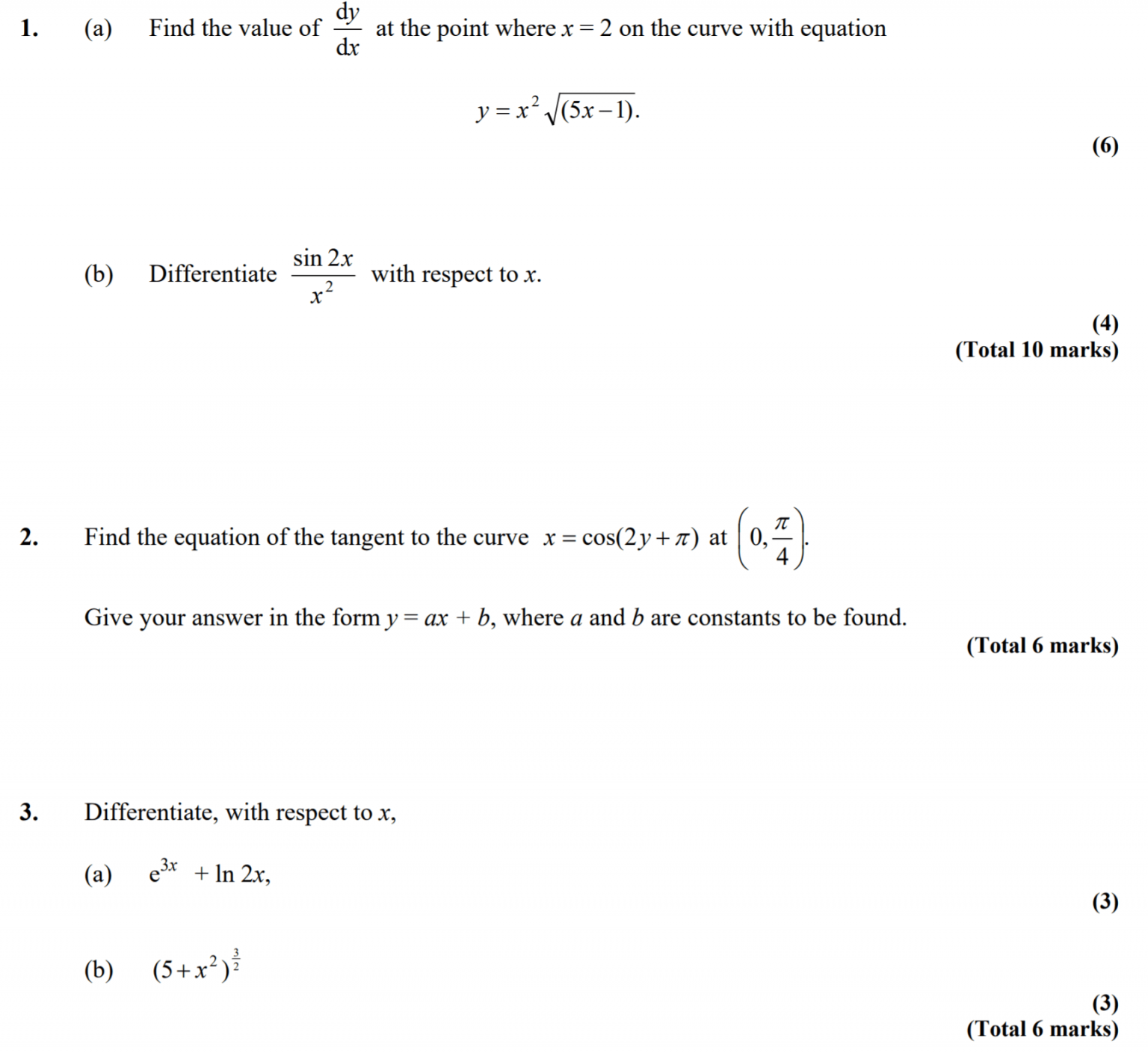 Differentiation Chain Rule - Kappa Maths | Resources for A Levels ...